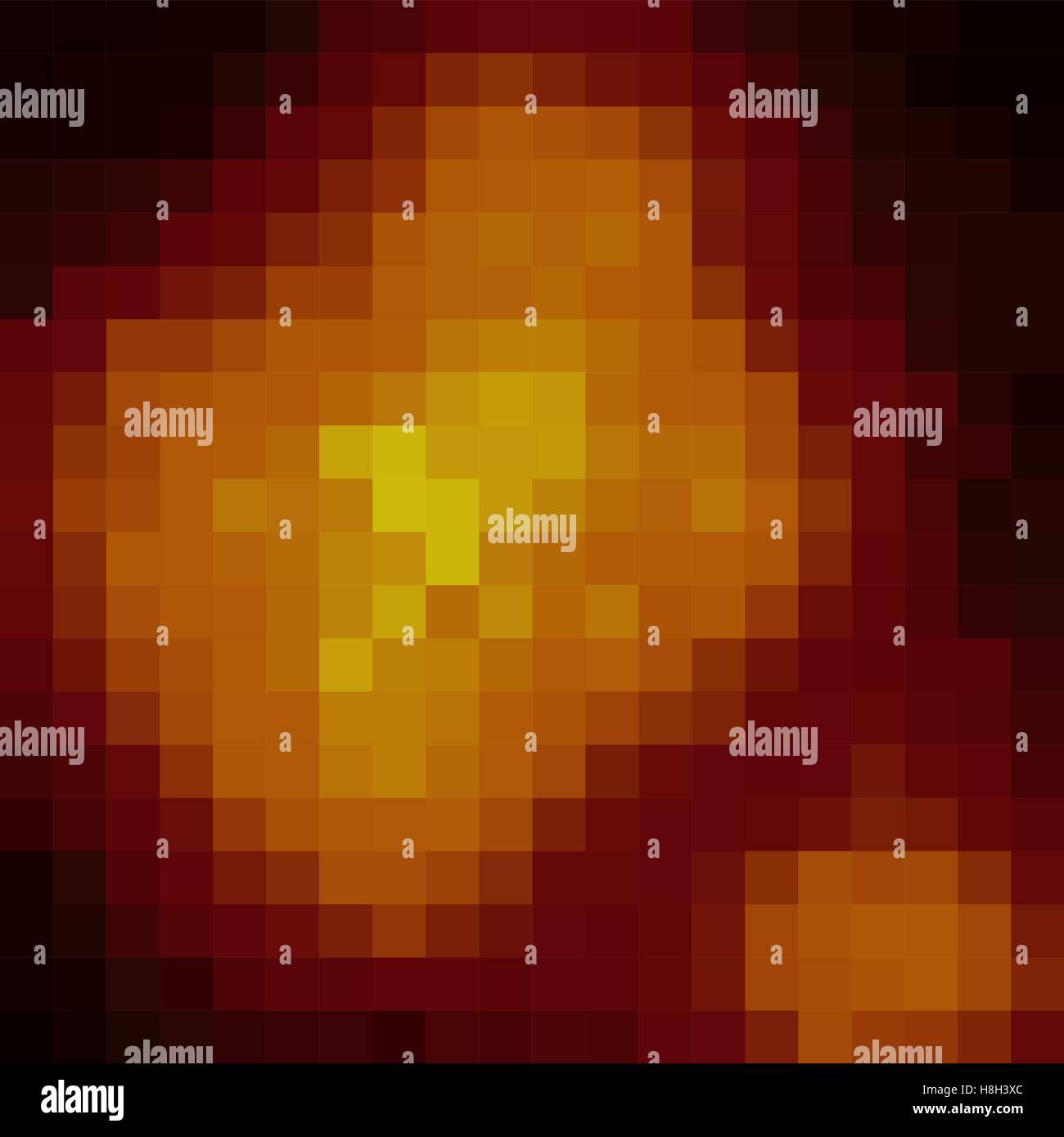 pixel explosion background in fire color Stock Vector Image & Art - Alamy