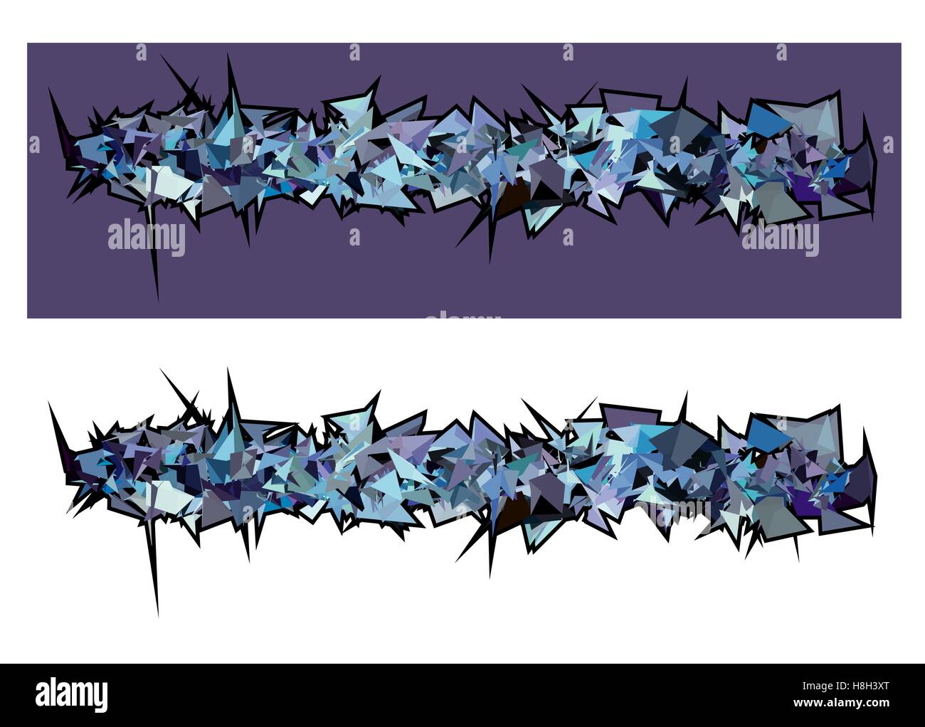 Graffiti on sculpture Stock Vector Images - Alamy