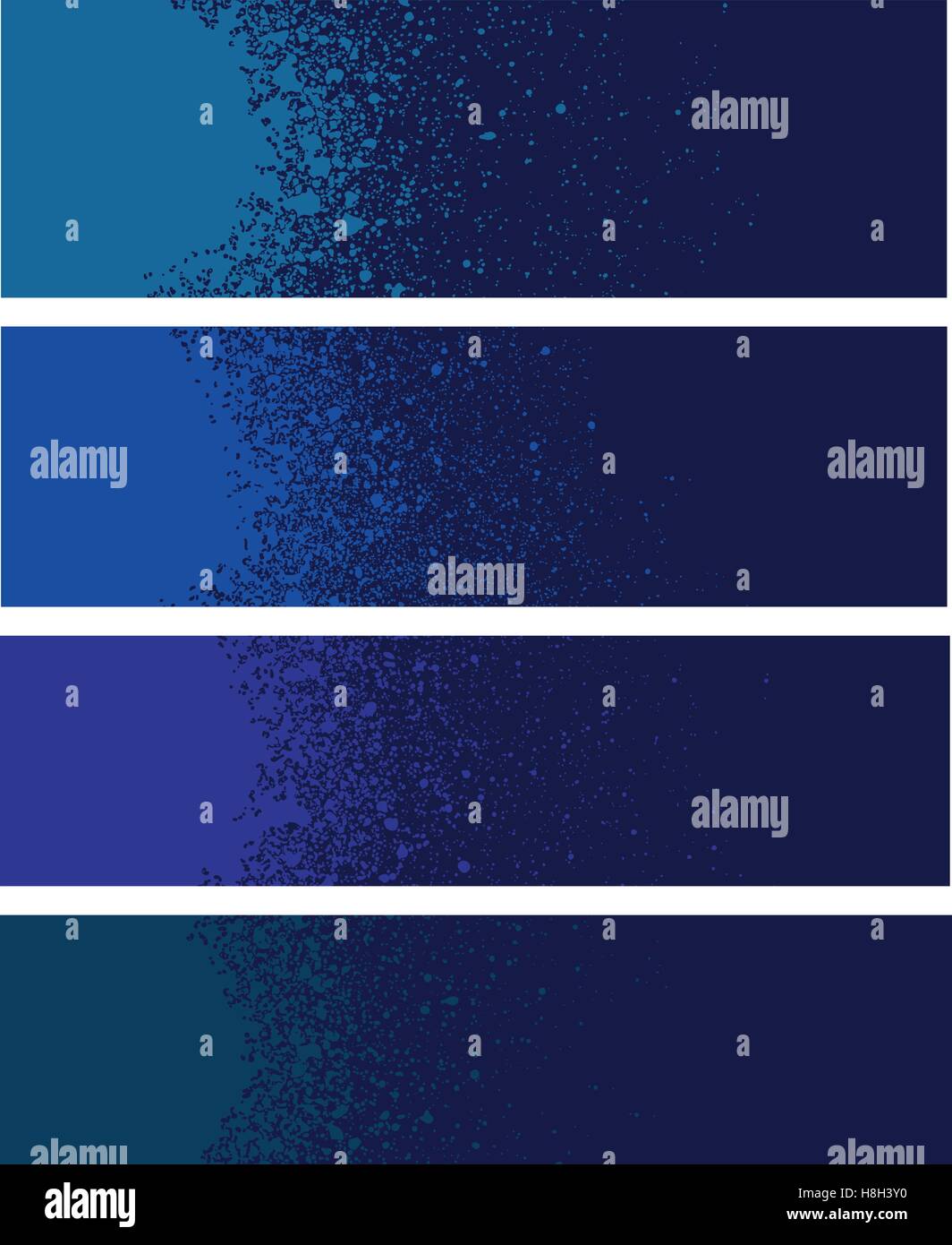 spray paint banner detail in blue over deep blue Stock Vector Image ...