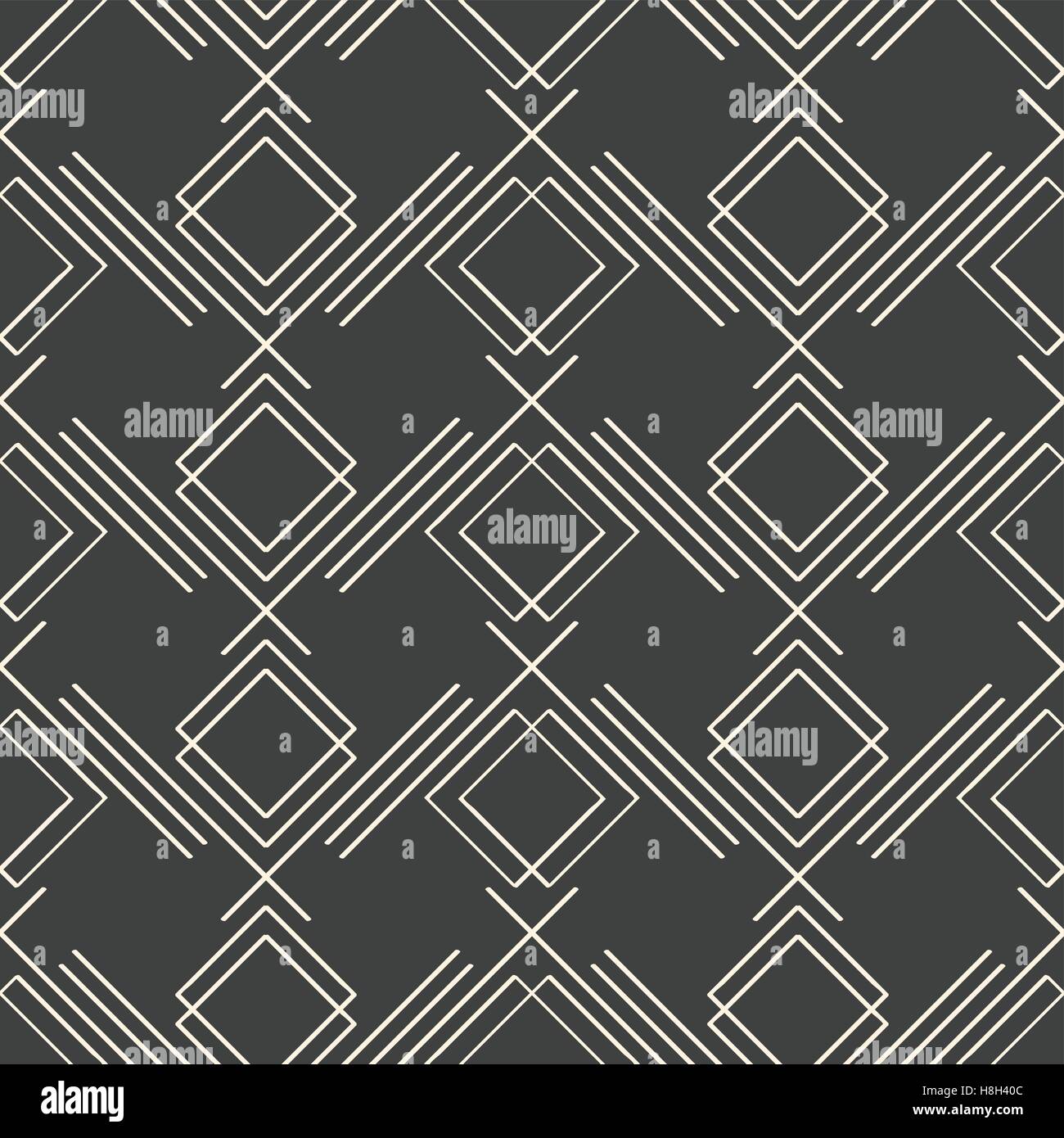 Sacred geometry seamless pattern on dark grey background Stock Vector ...