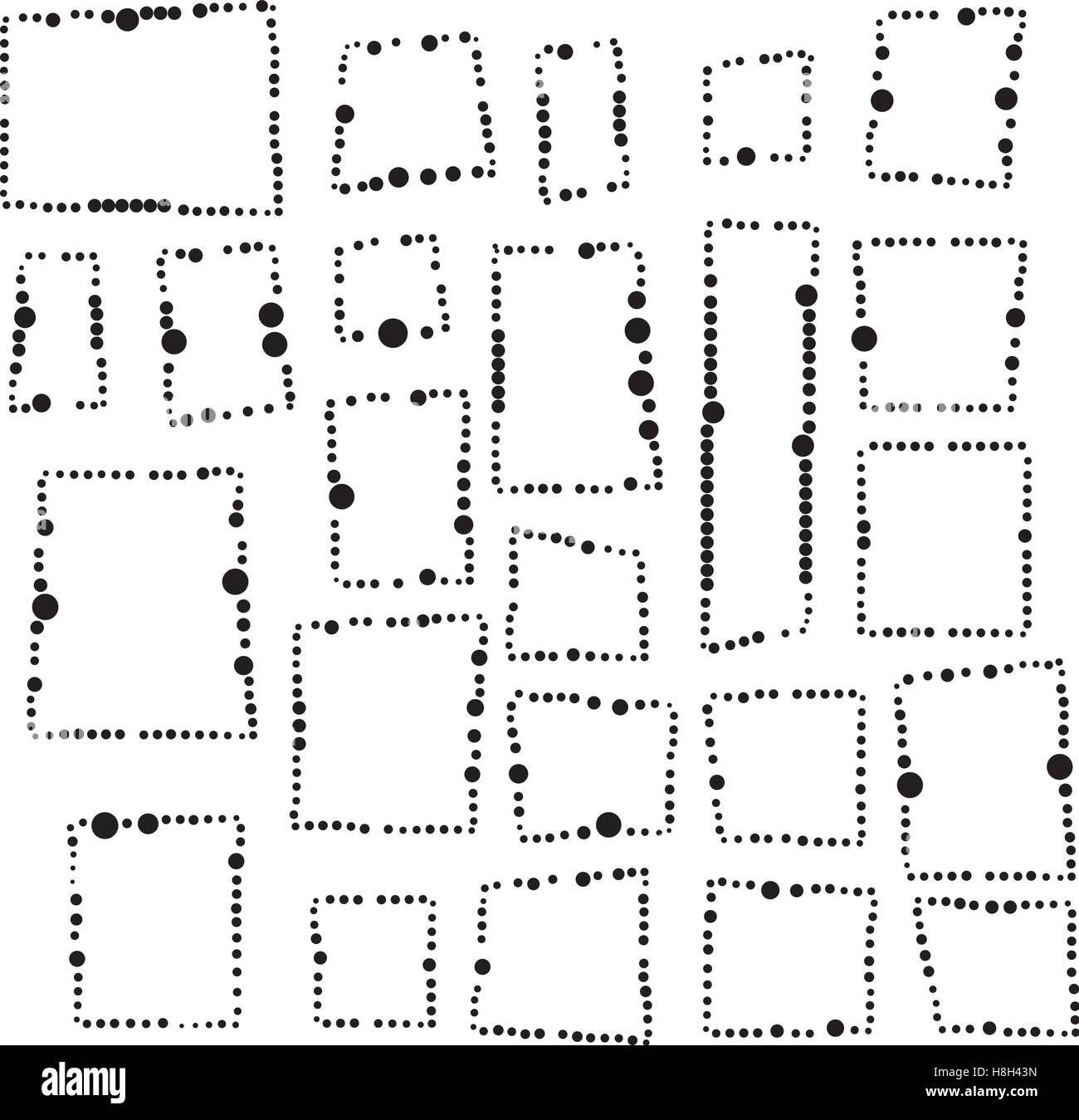 White dotted border hi-res stock photography and images - Alamy