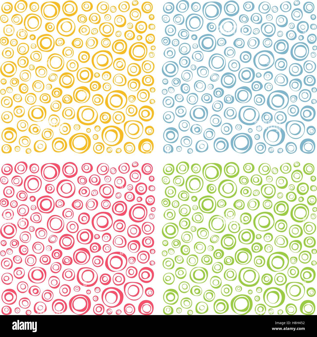 irregular concentric circles pattern set in different colors Stock ... irregular concentric circles pattern set in different colors Stock ...