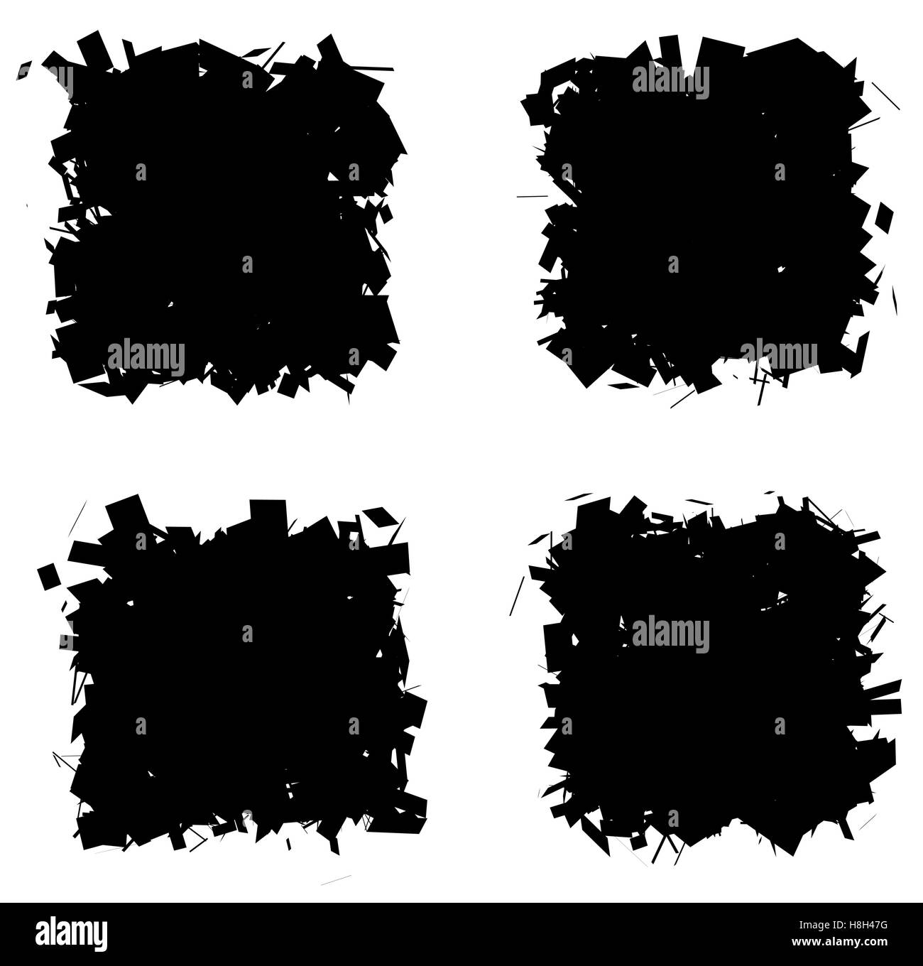 Fractured frame Stock Vector Images - Alamy