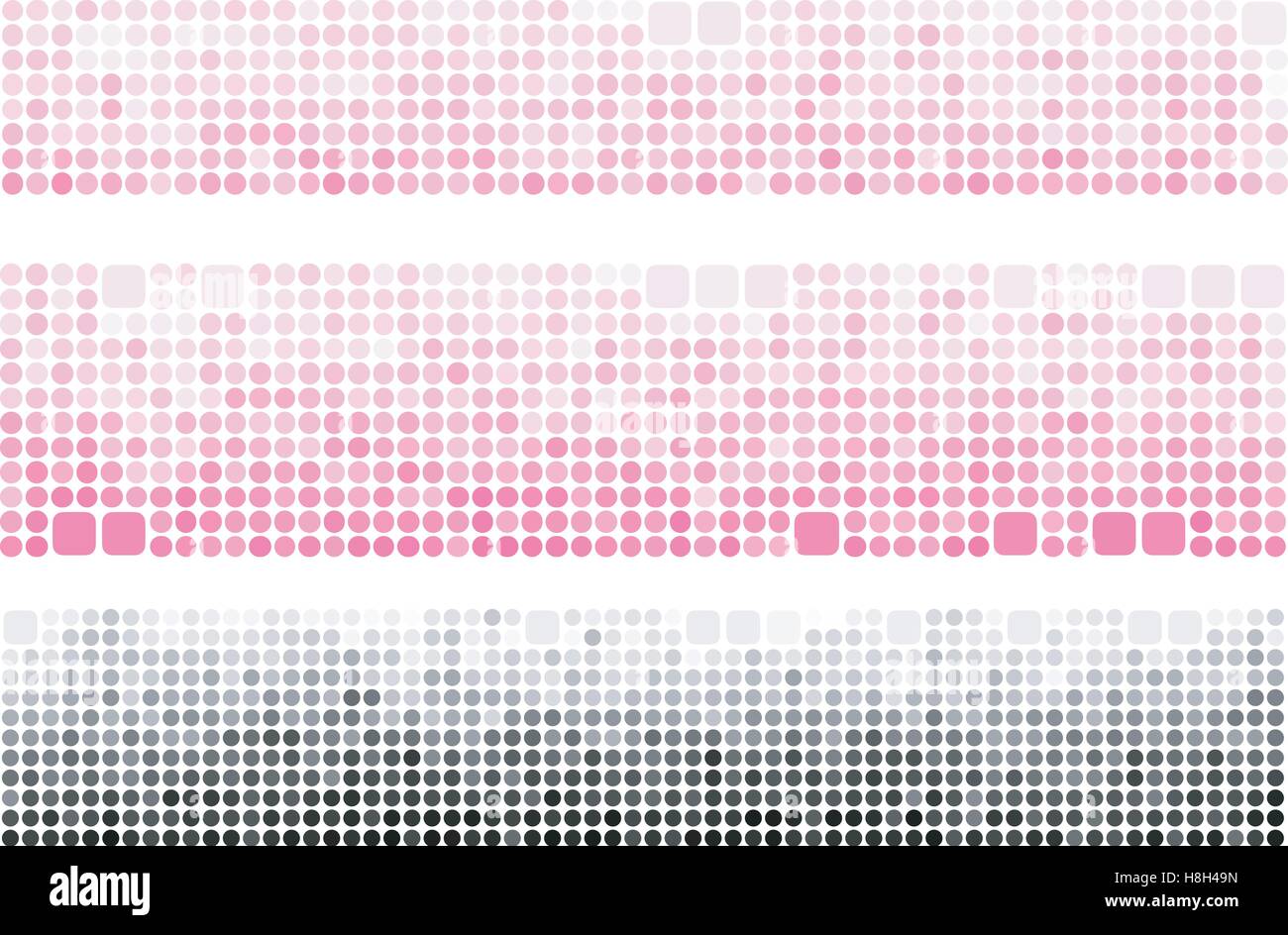 pink black gradient banner made with circle and rounded square Stock ...