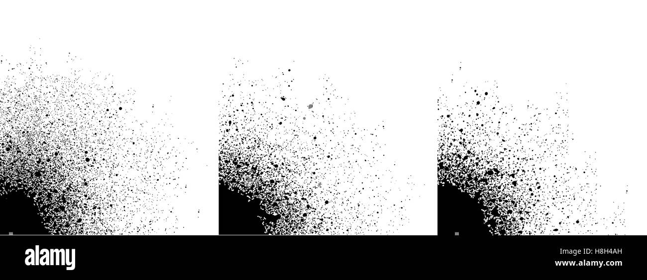 spray painted gradient detail in black over white Stock Vector Image ...