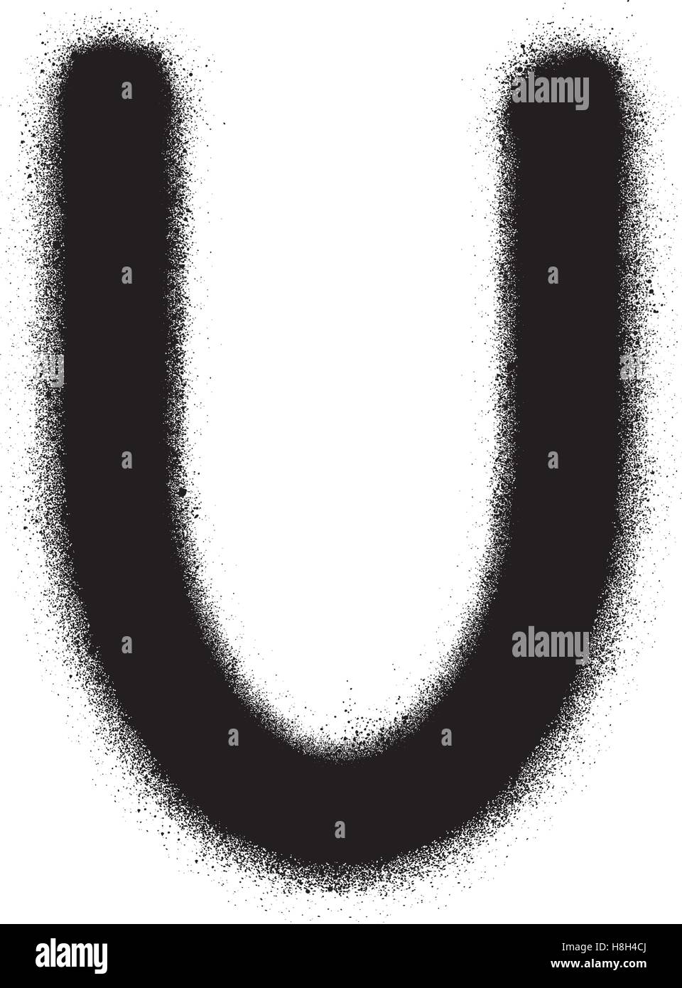 Graffiti font alphabet u Stock Vector Images - Alamy