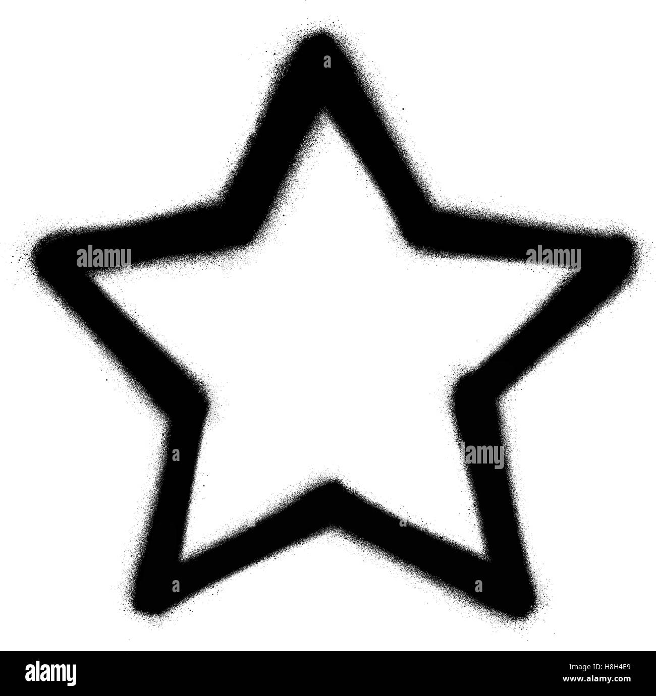 star graffiti spray icon in black over white Stock Vector Image & Art ...