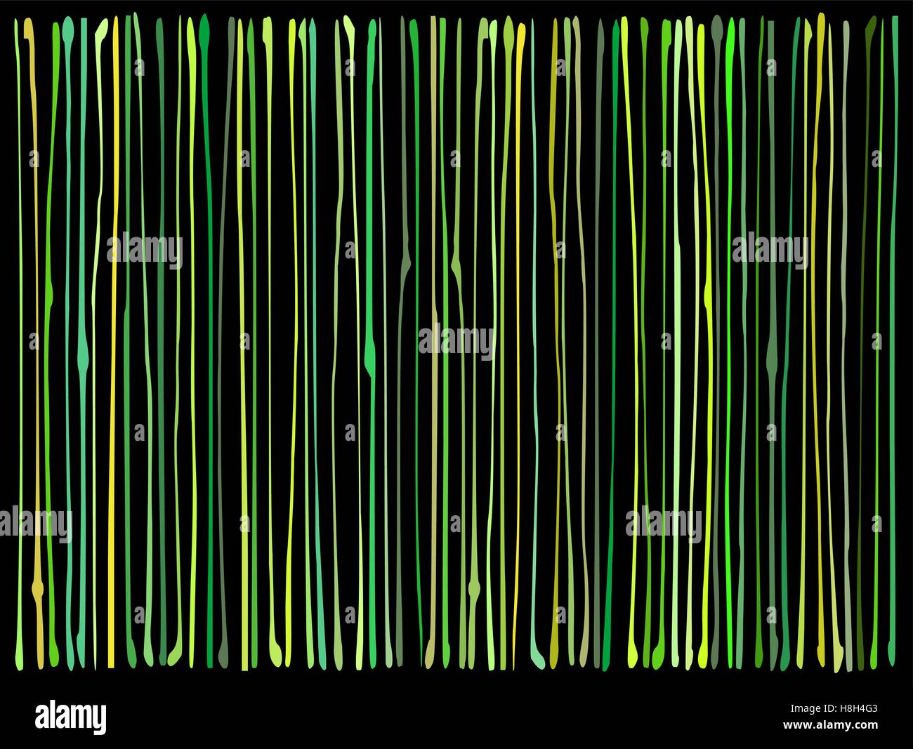 liquid organic green yellow lines pattern over black Stock Vector Image ...