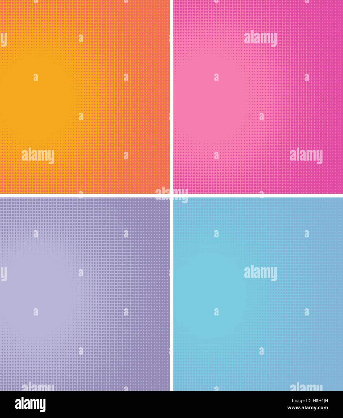 radial light effect gradient in halftone style Stock Vector Image & Art ...