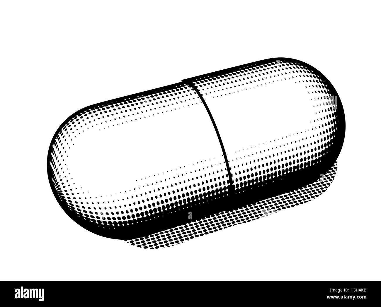halftone pill with shadow over white Stock Vector Image & Art - Alamy