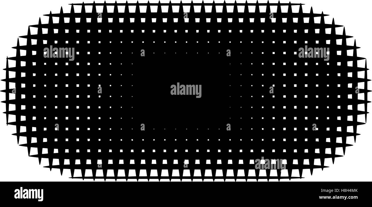 grid pill shape in graphical black and white hatch Stock Vector Image ...