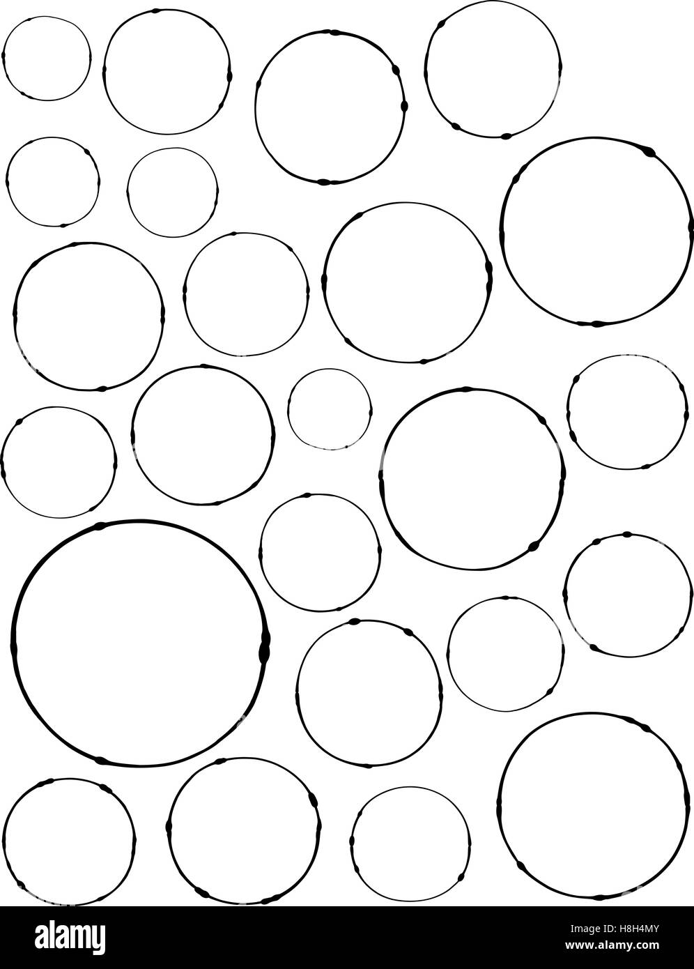 Round circle circular shape Black and White Stock Photos & Images - Alamy