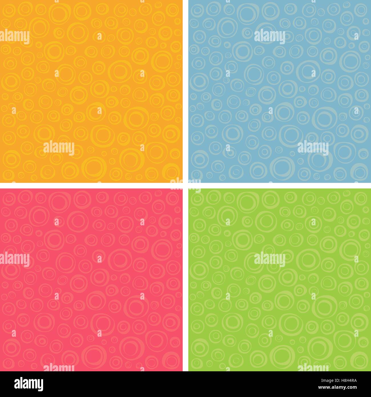 irregular concentric circles pattern set in different colors Stock ... irregular concentric circles pattern set in different colors Stock ...