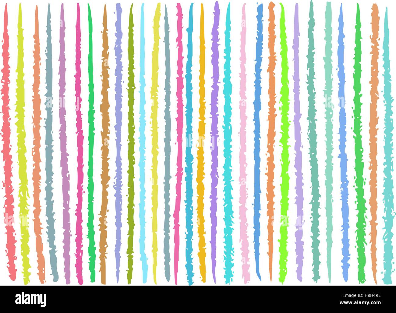 irregular lines pattern in mixed colors over white Stock Vector Image ...