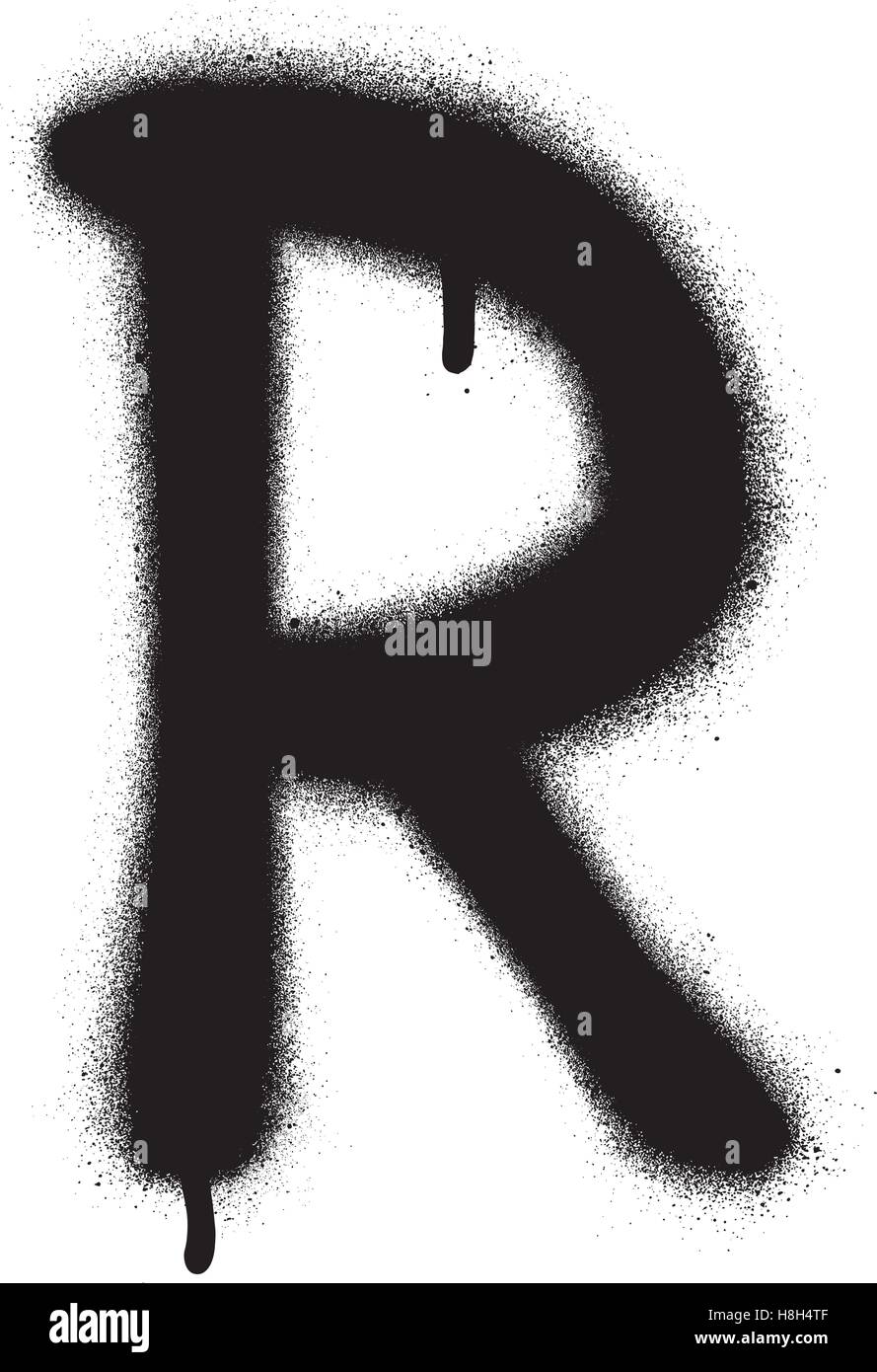 Letter r in paint hi-res stock photography and images - Alamy