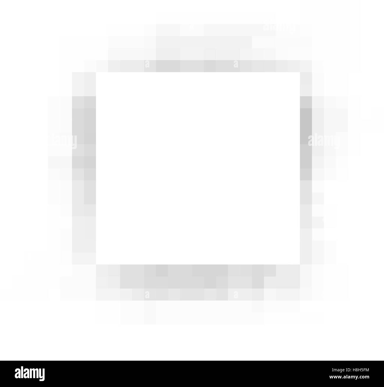 pixel square white plane with gray shadow Stock Vector Image & Art - Alamy