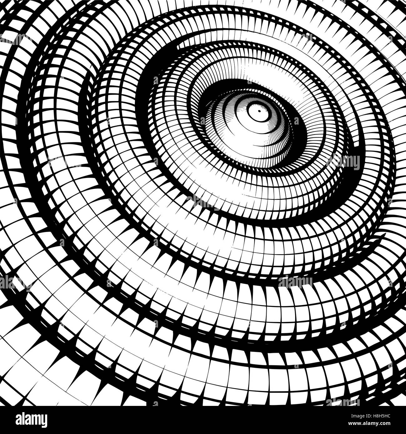 Radial circle grid concentric Black and White Stock Photos & Images - Alamy