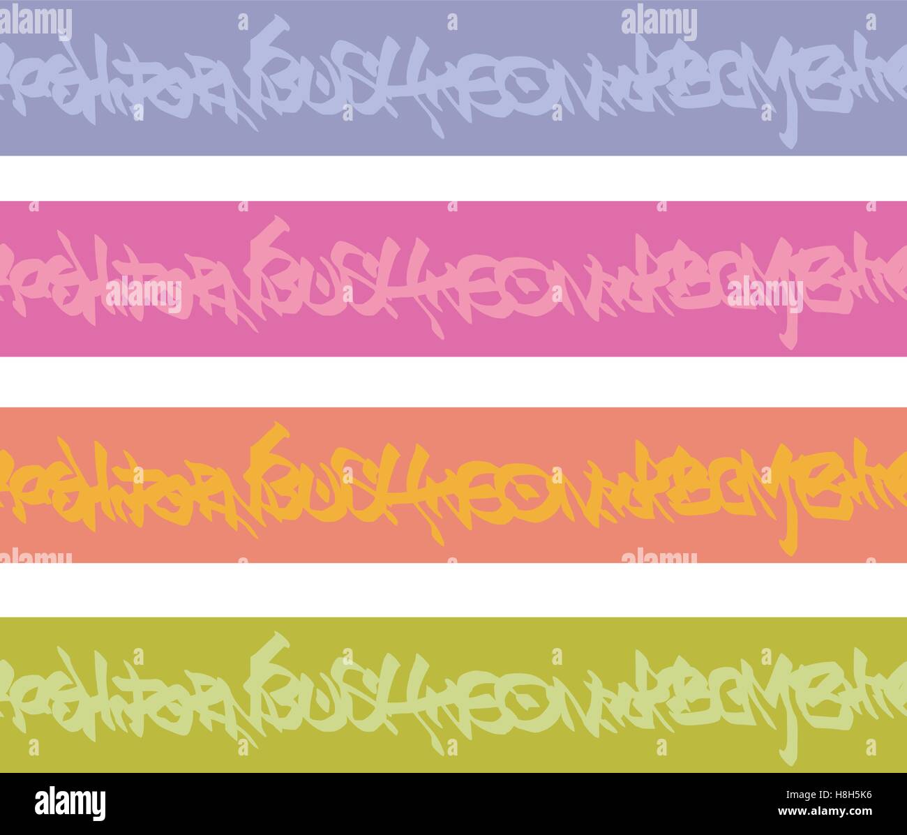 graffiti seamless tag patterns in multiple color Stock Vector Image ...