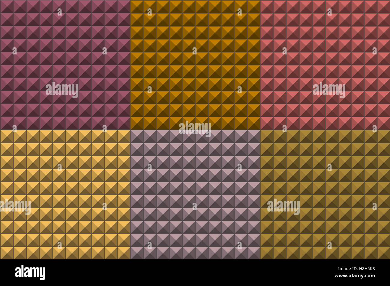 seamless pyramid tiles pattern in multiple colors Stock Vector Image ...