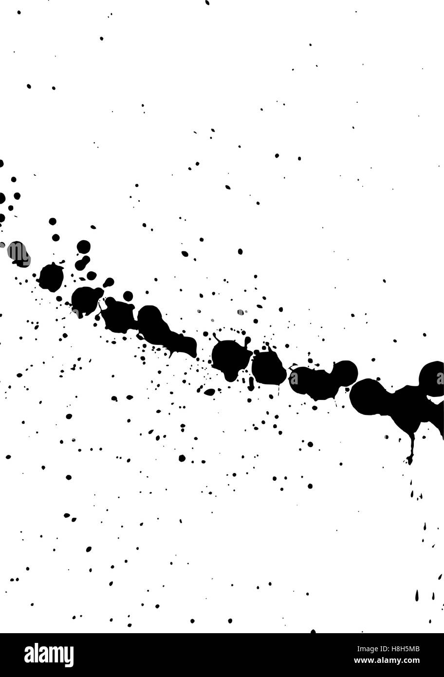 graffiti paint splatter pattern in black over white Stock Vector Image ...