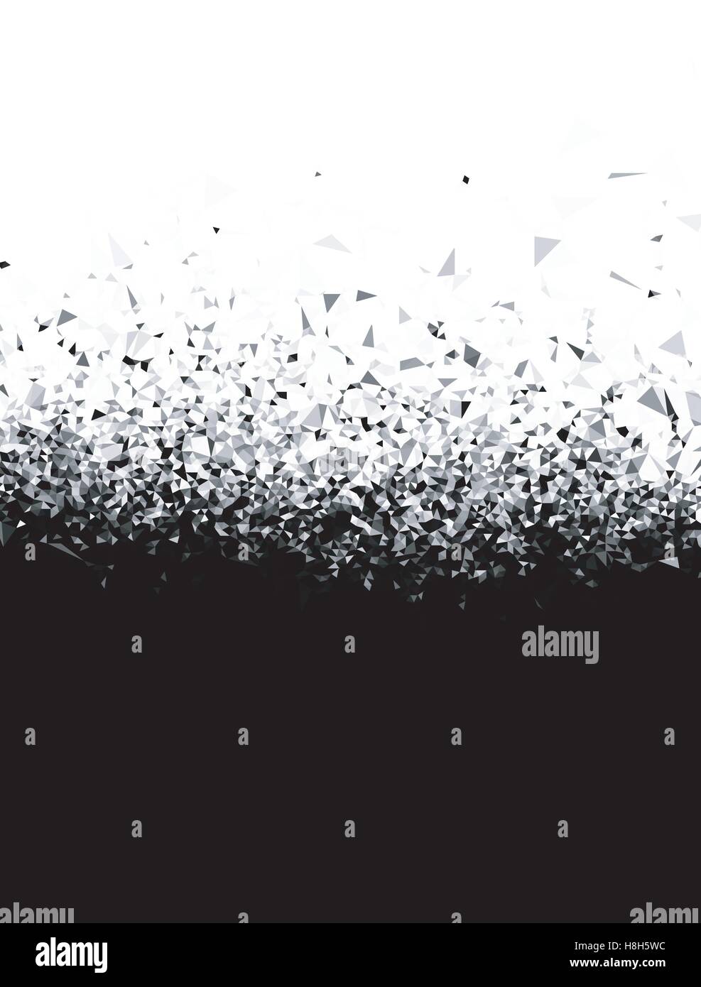 triangle gradient background in black and white Stock Vector Image ...