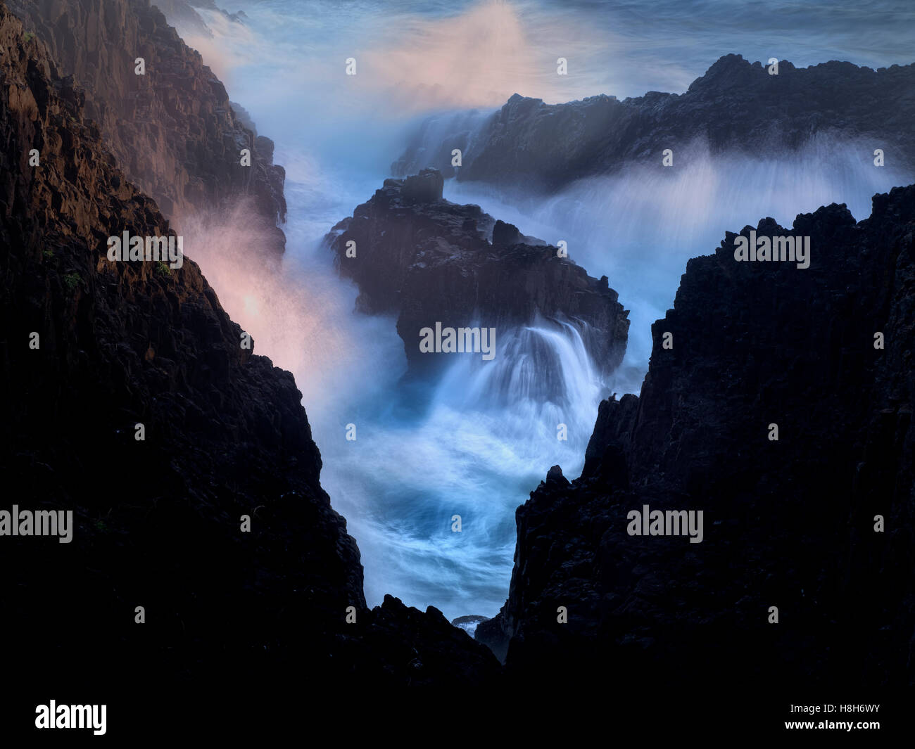 Rock formations and ocean at Seal Rock, Oregon Stock Photo - Alamy