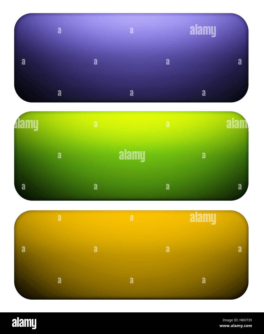 Three bright buttons Stock Photo - Alamy