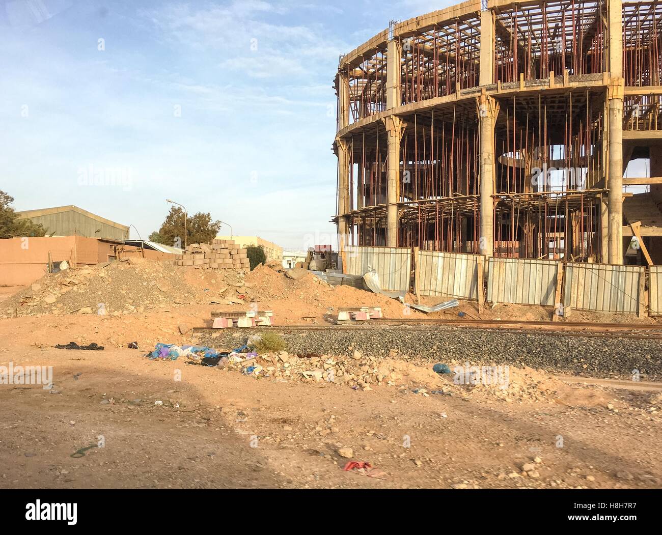A Street view of touristic city Bechar Algeria. In the past, Bechar was ...