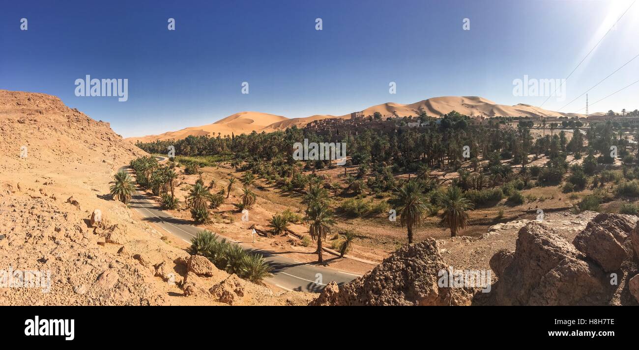 Desert of North Africa Bechar Algeria, sandy Taghit desert Stock Photo ...