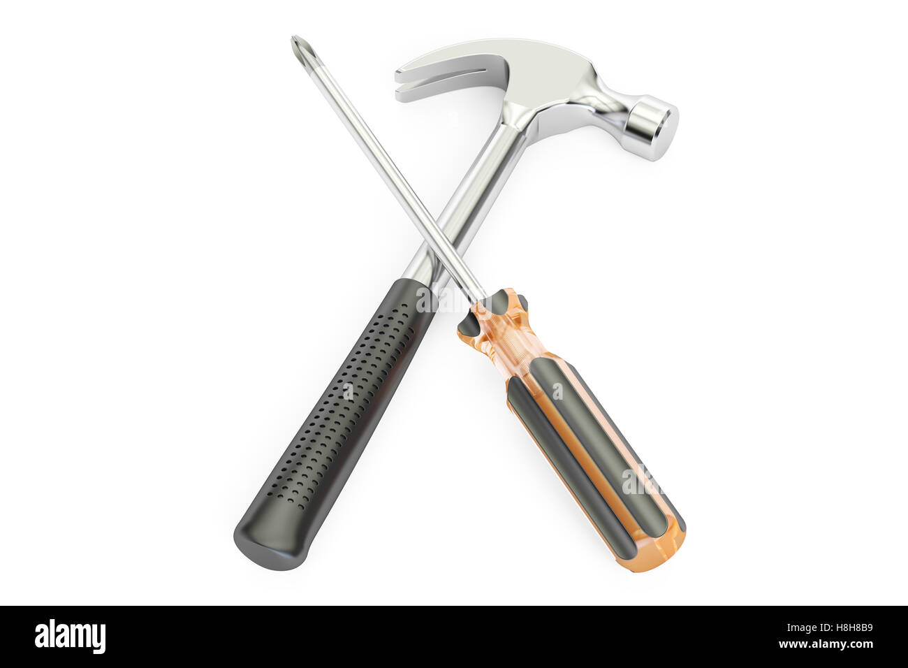 Construction tools hammer repair Cut Out Stock Images & Pictures - Alamy