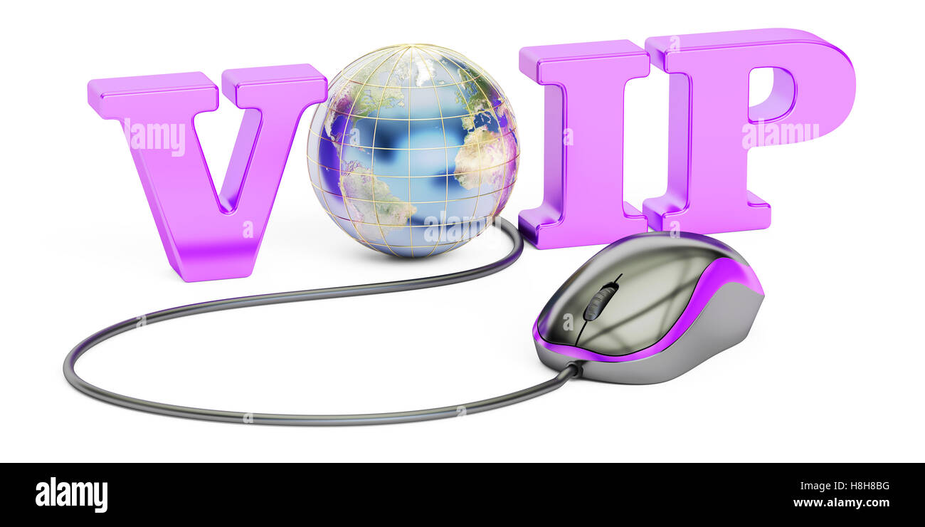 VoIP concept, 3D rendering isolated on white background Stock Photo - Alamy
