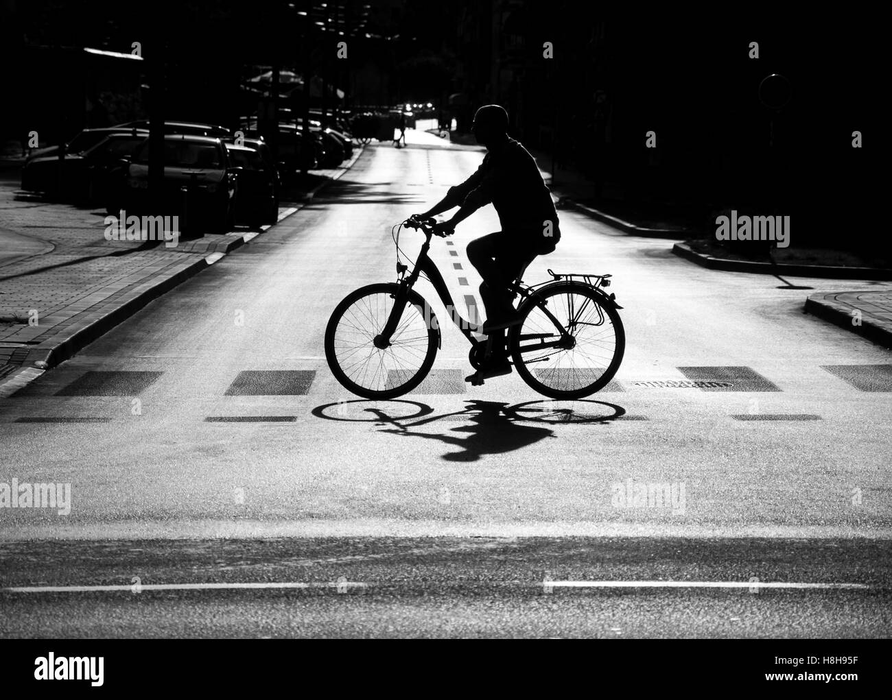 Summertime bike ride Black and White Stock Photos & Images - Alamy