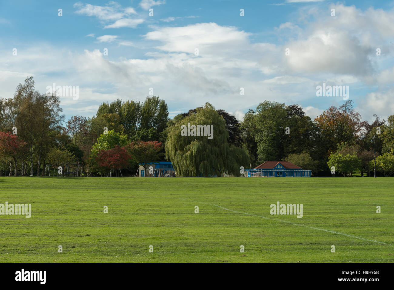 South Inch looking towards pavilion and play area, Perth,Scotland ...