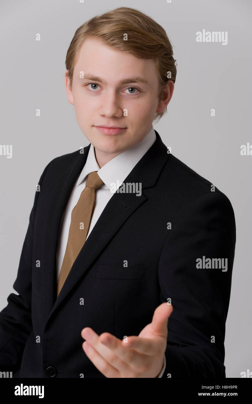 Happy young teens gesturing hi-res stock photography and images - Alamy