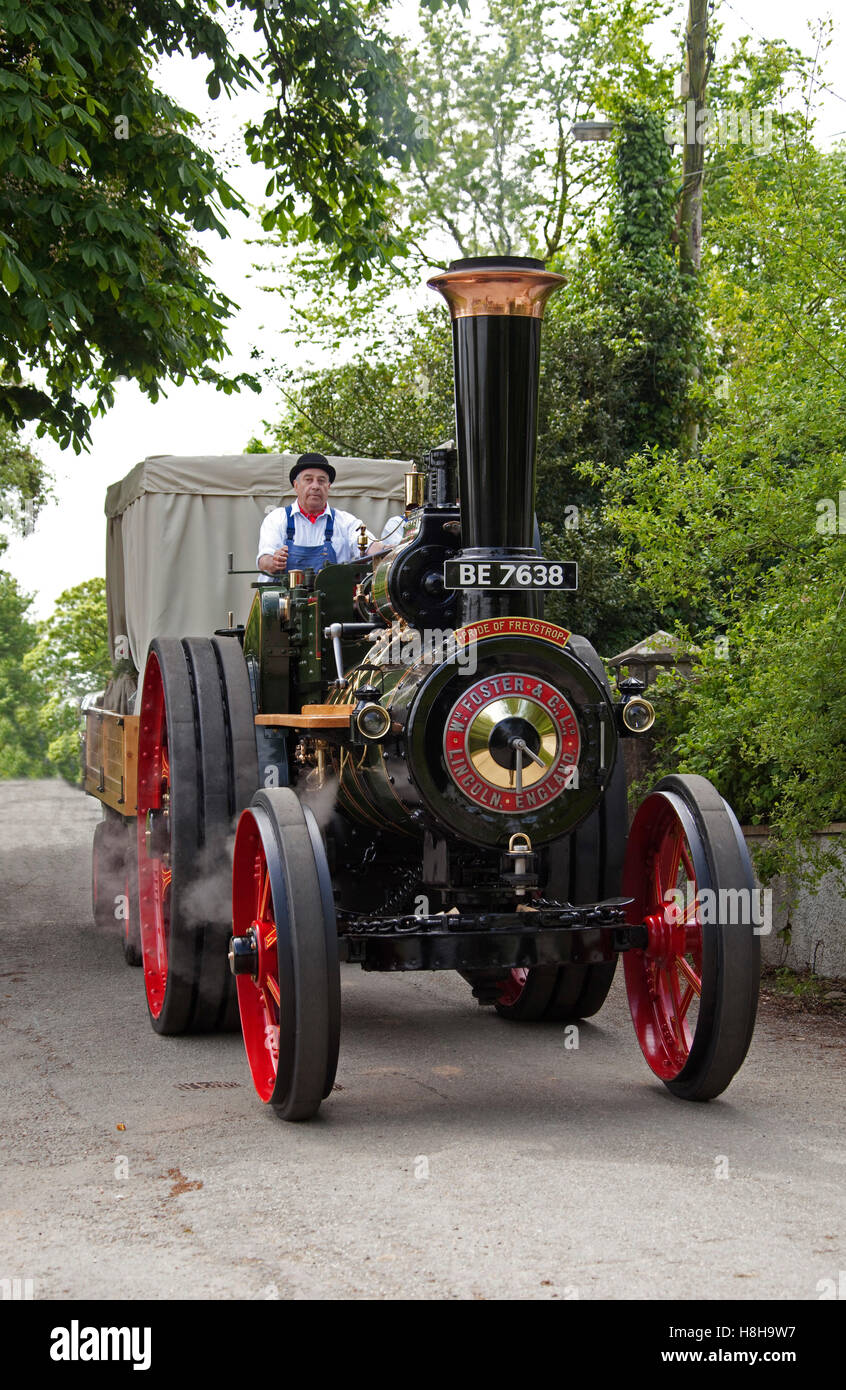 Steam engine tracor Pride of Freystrop Stock Photo - Alamy