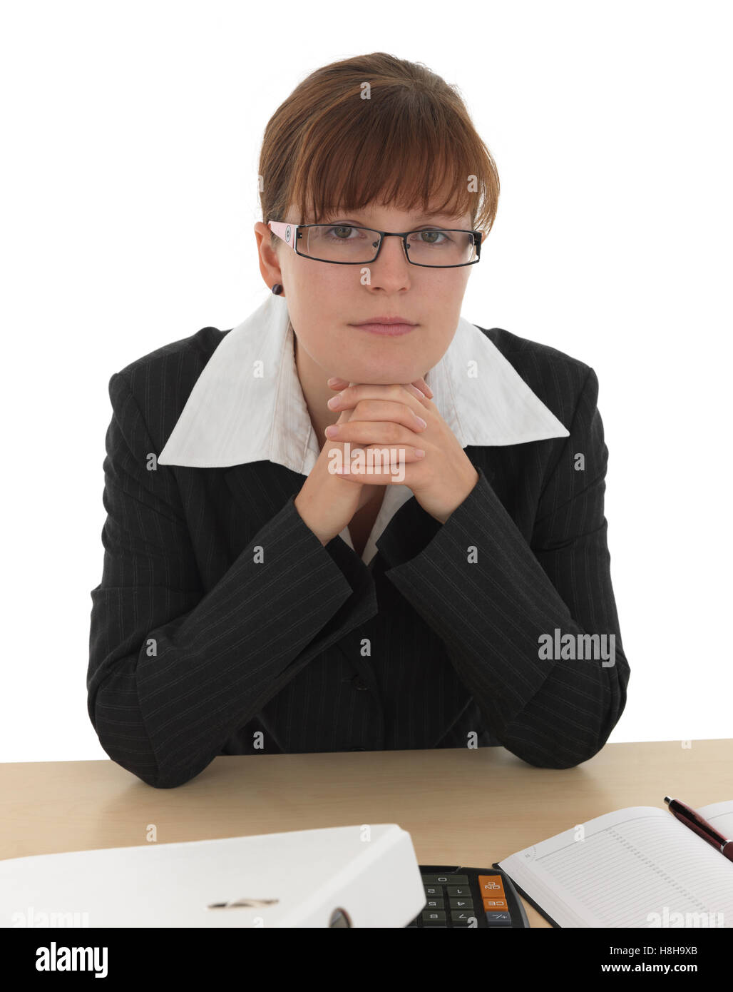 Sekretary at her workplace Stock Photo - Alamy