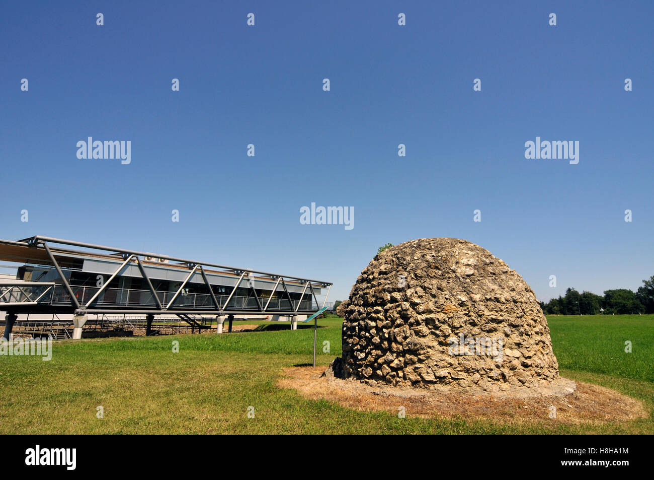 Modern architecture of Museum Pavilion at Flavia Solva Roman ...