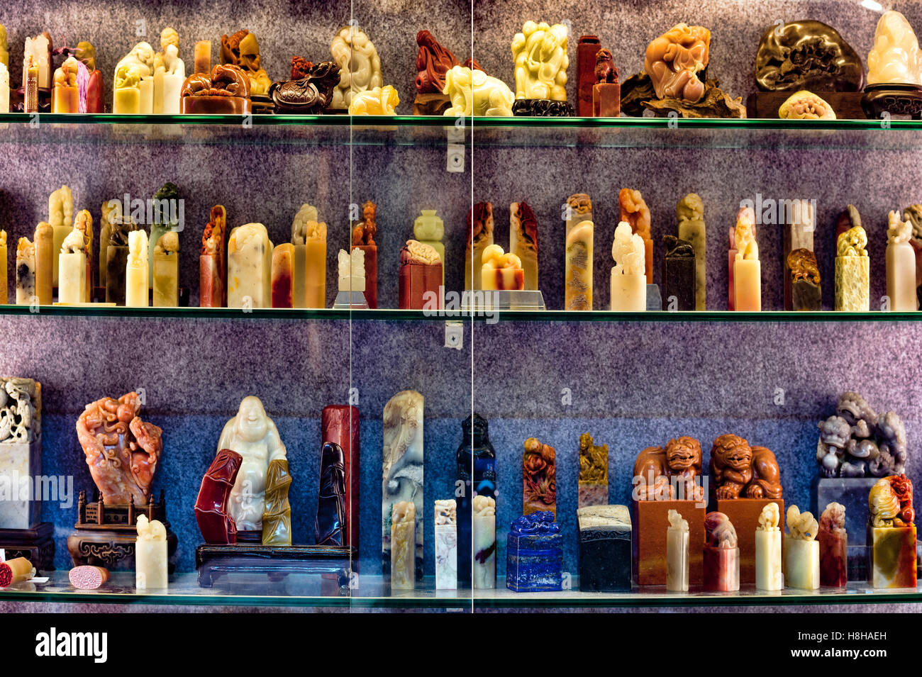 Chinese chops sold in Chop Alley, Hong Kong, China Stock Photo - Alamy