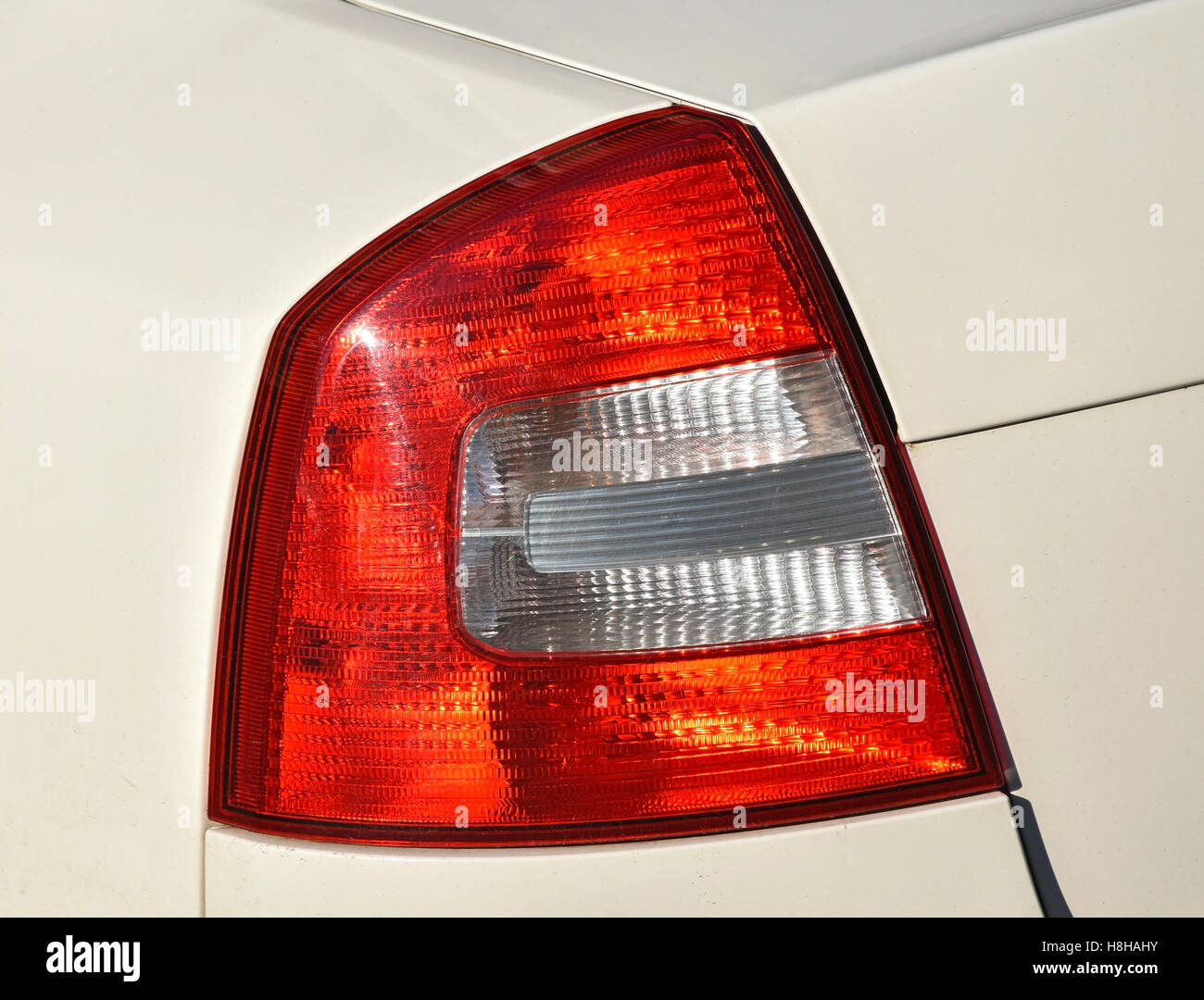 Red tail light of a modern car Stock Photo - Alamy