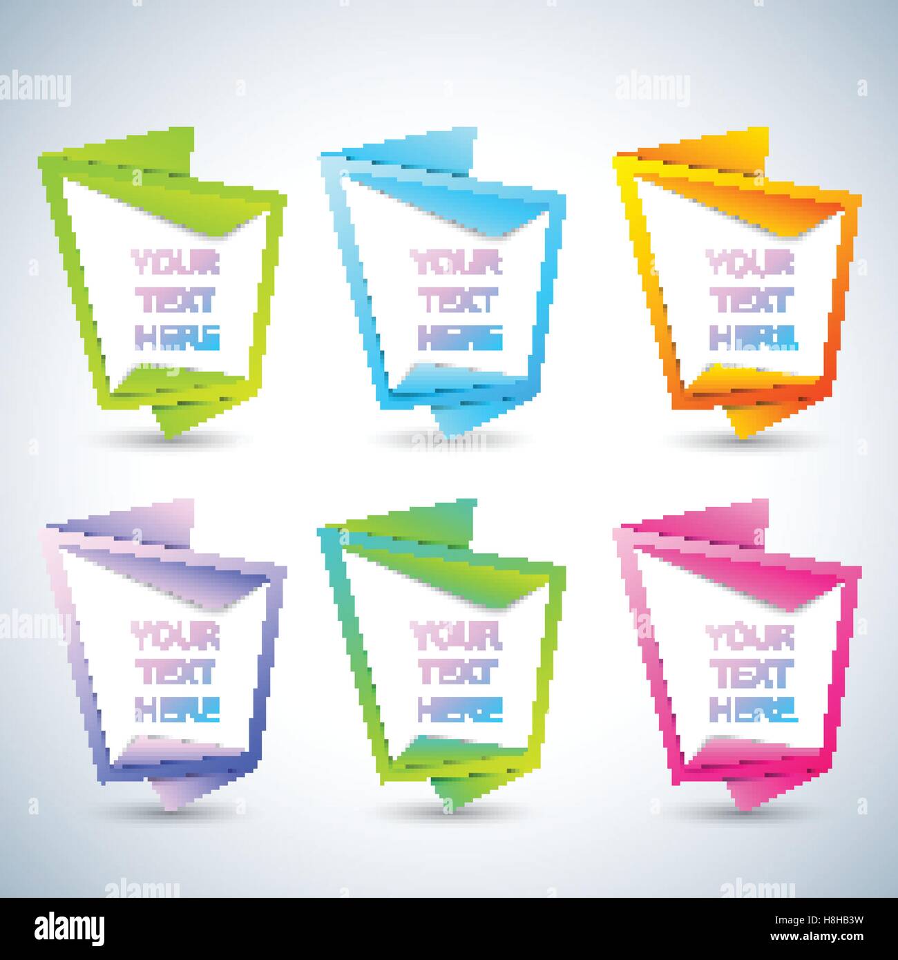 Set of vertical banners for your text . Vector Illustration Stock ...