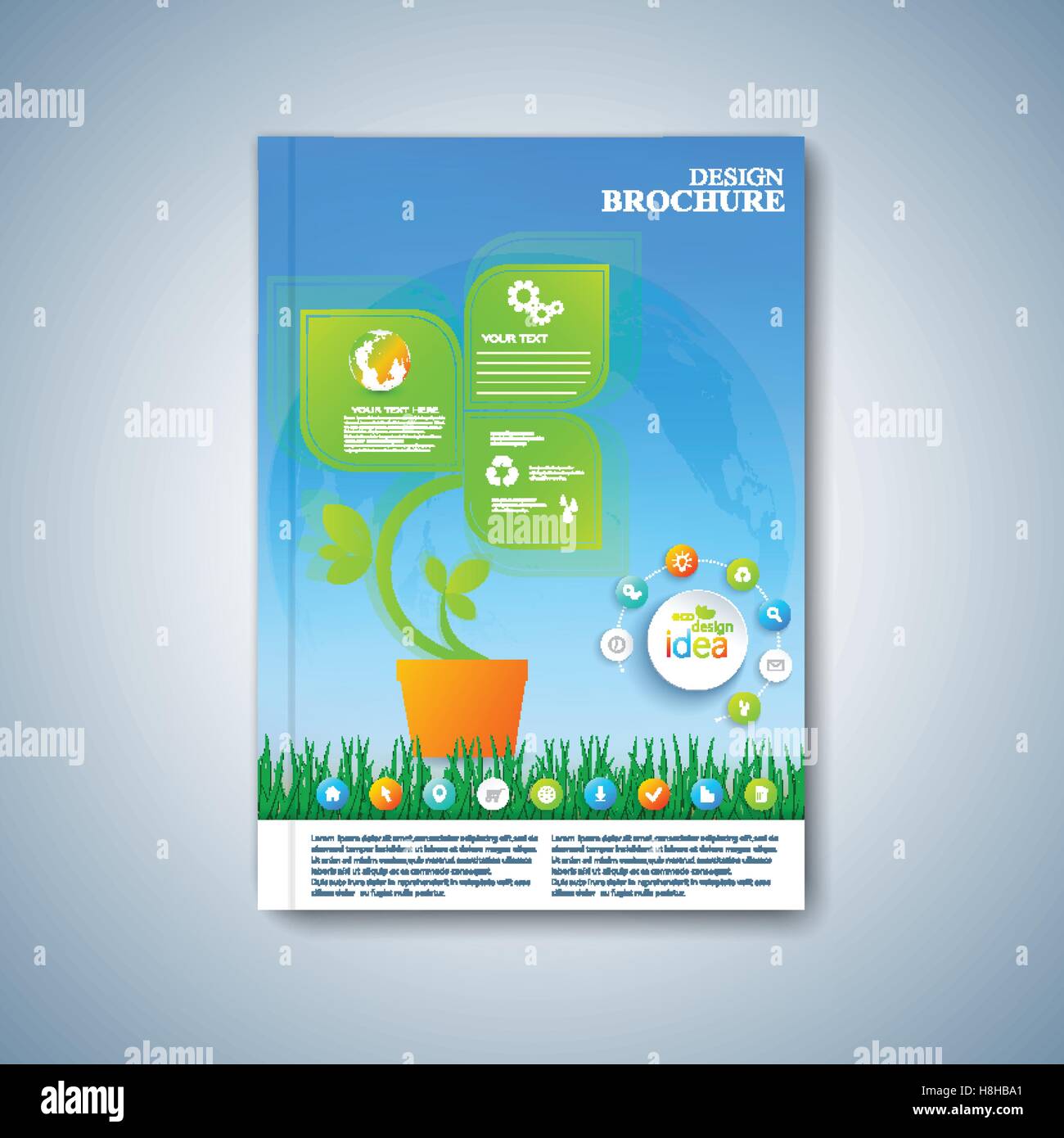 Modern template layout brochure, magazine, flyer, booklet, cover or ...
