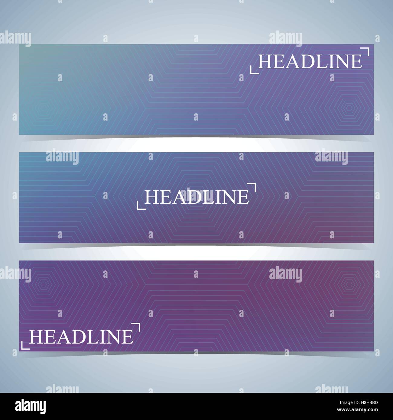 Set of horizontal multicolored backgrounds for your design. Vector ...
