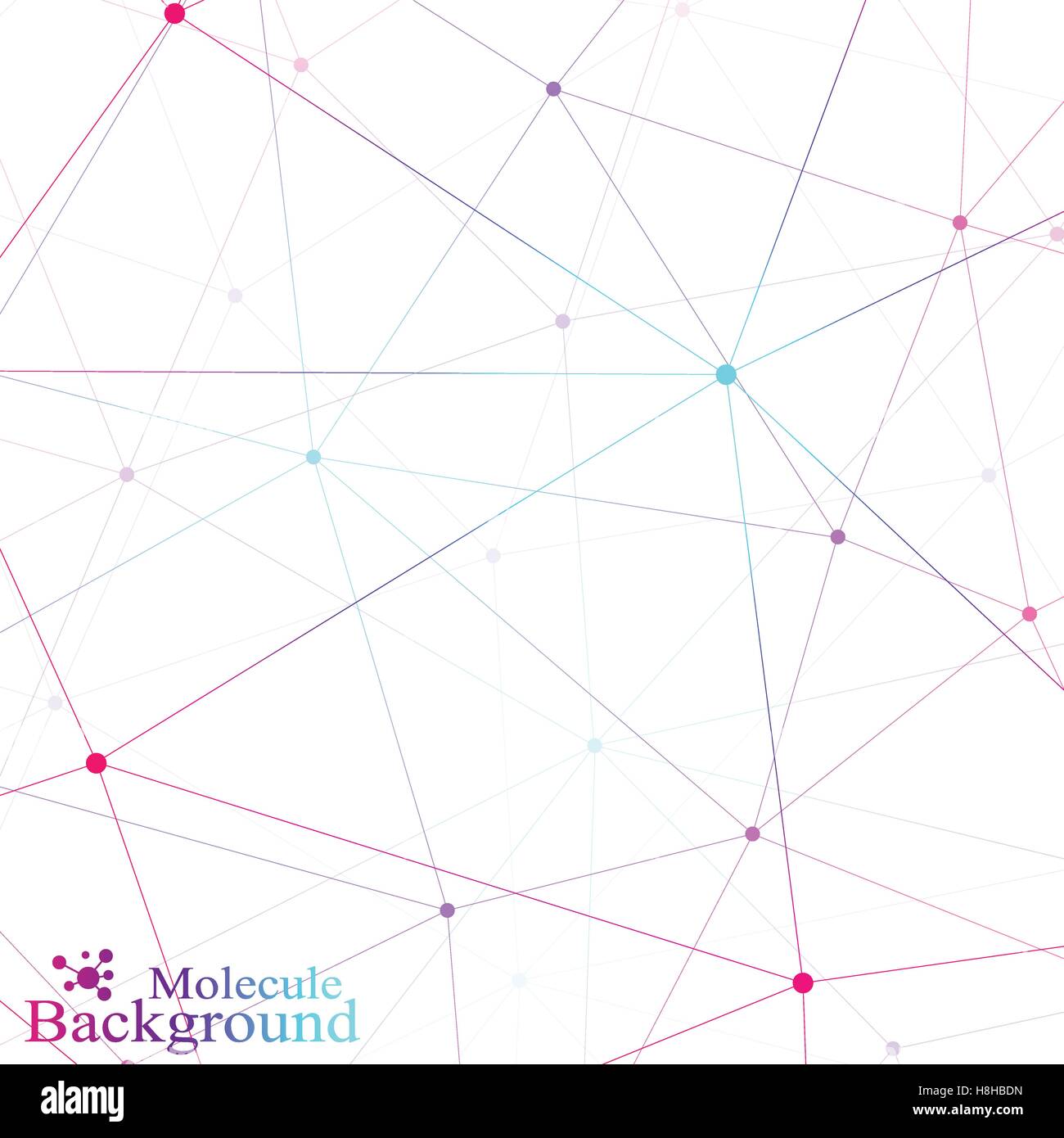 Graphic Background Molecule And Communication Colorful Dots With Connections For Your Design