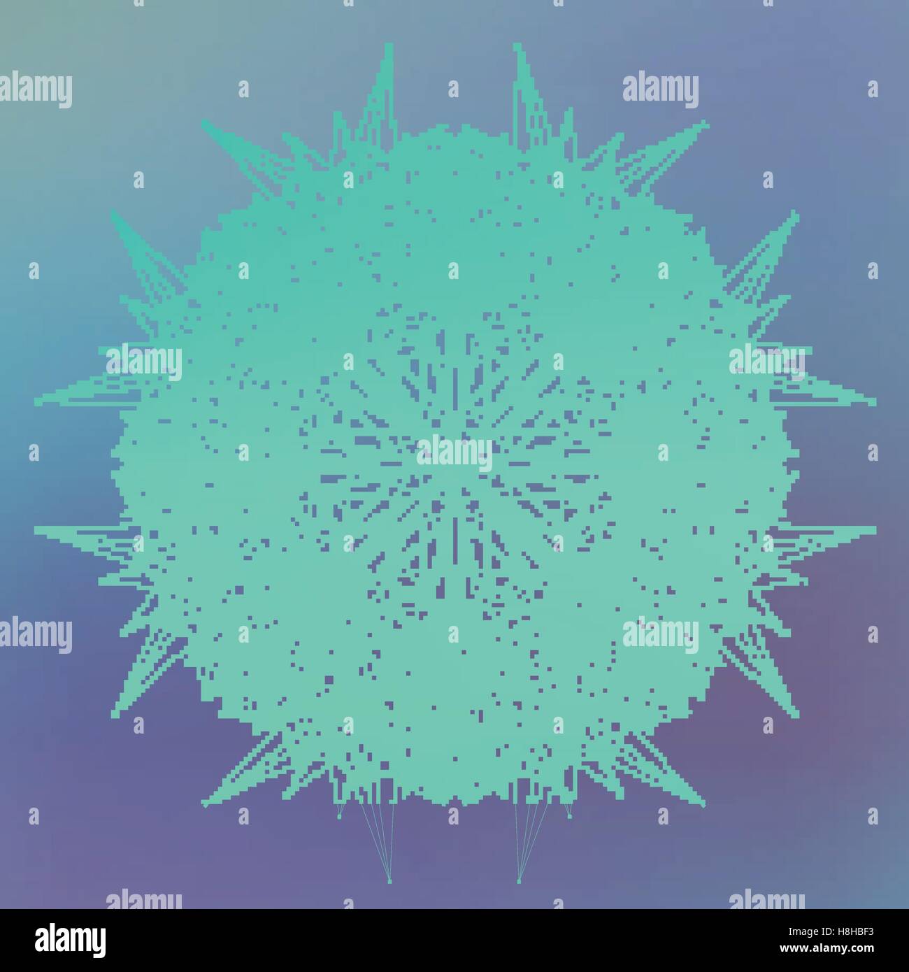 Geometric Abstract Form With Connected Lines And Dots Vector Illustration Stock Vector Image