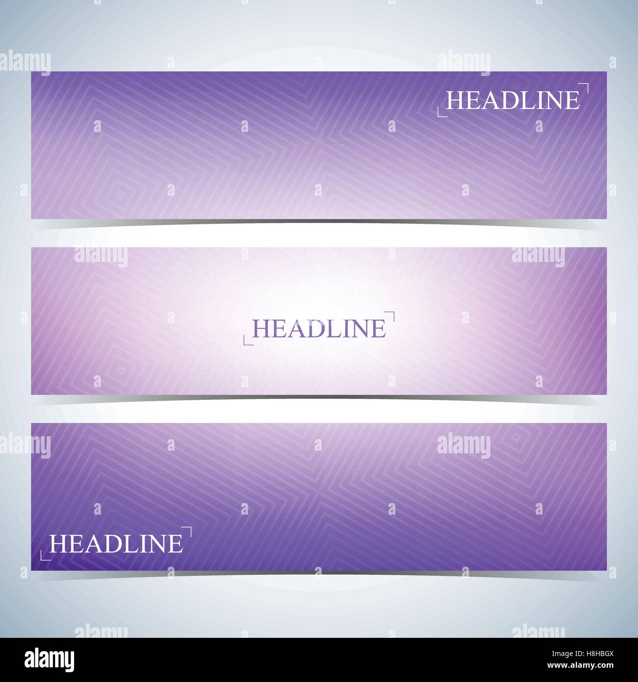 Set of horizontal multicolored backgrounds for your design. Vector ...