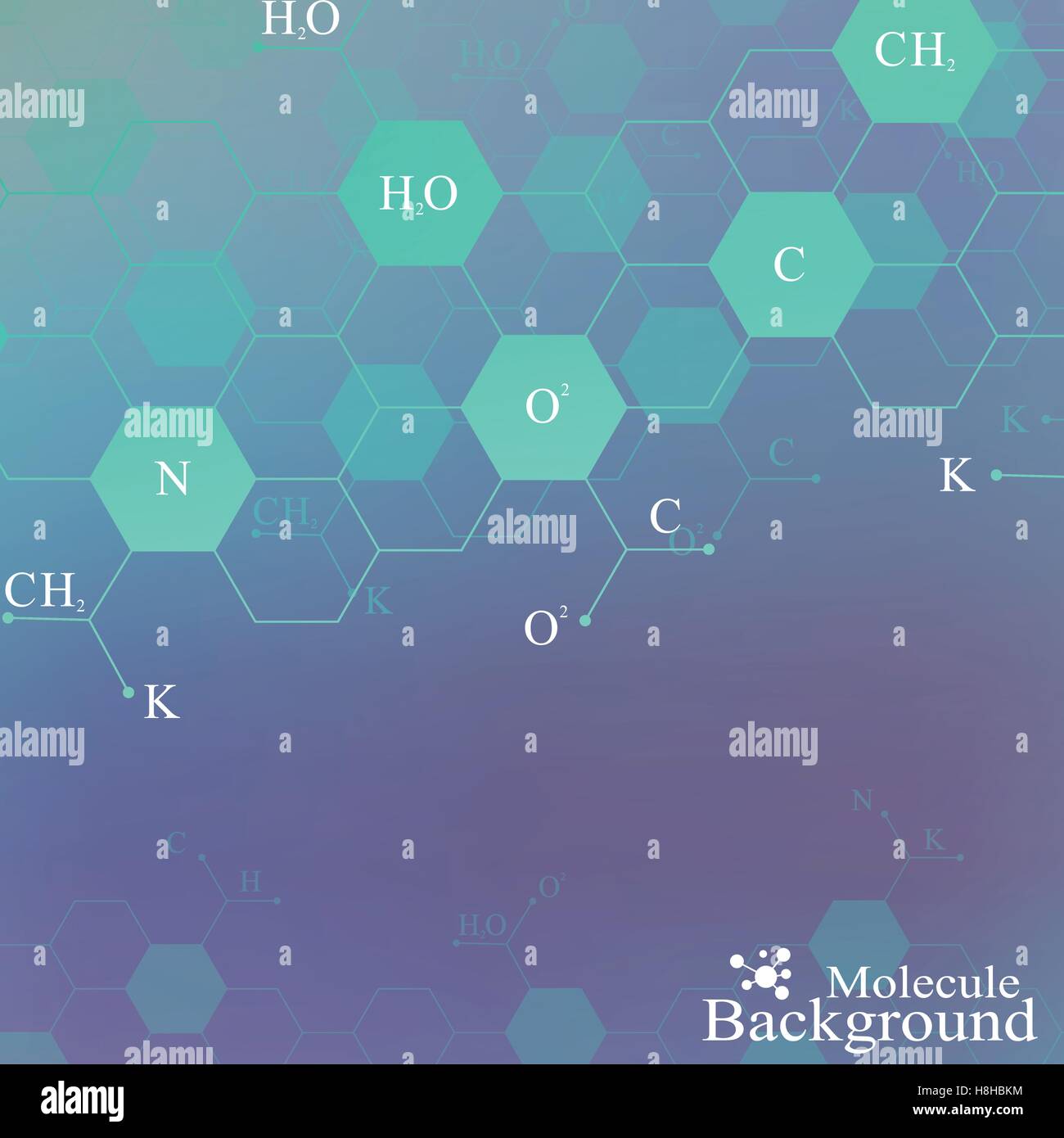 Dna molecule on blue background. Graphic background for your design and ...