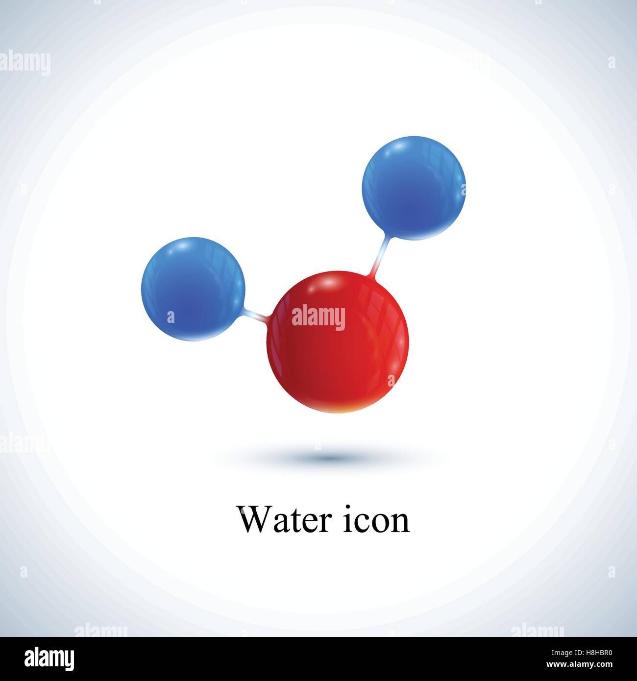 Vector template water icon . Molecule for medicine, science, technology ...