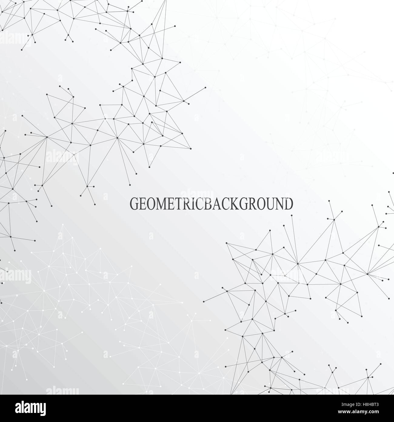 Graphic Background Molecule And Communication Connected Lines With Dots Vector Illustration