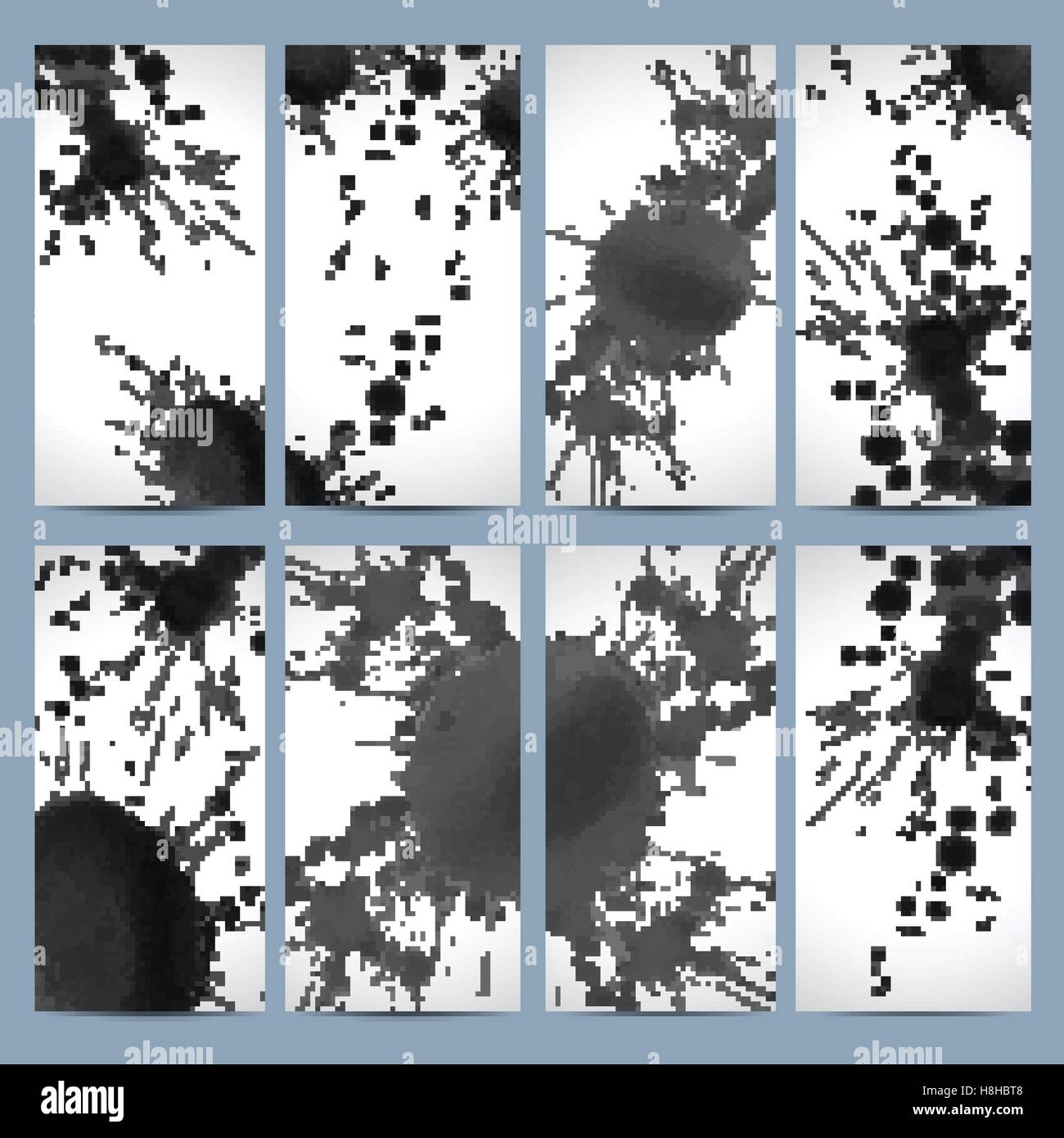 Big set of vertical backgrounds. Modern page website design template ...