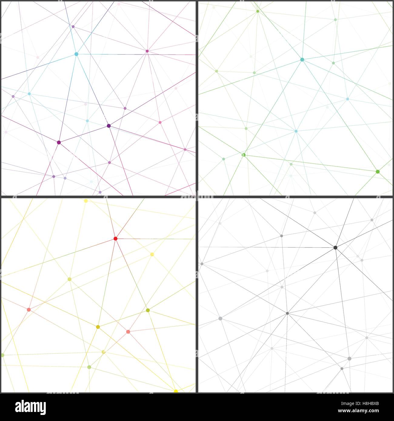 Futuristic Technology Background Molecule And Communication Connected Lines With Dots Vector